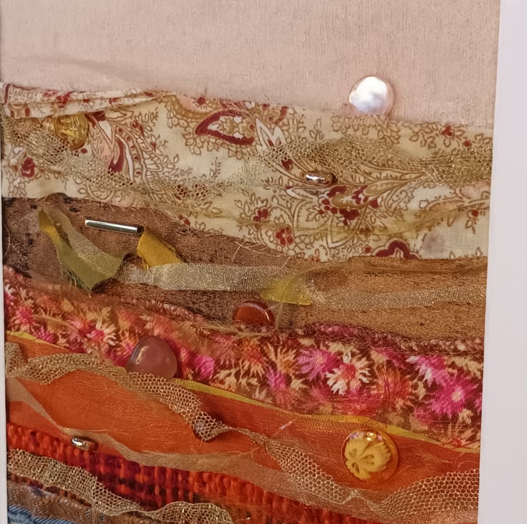 Peach Fuzz Sunset Landscape Seascape Mixed Medi... - Folksy