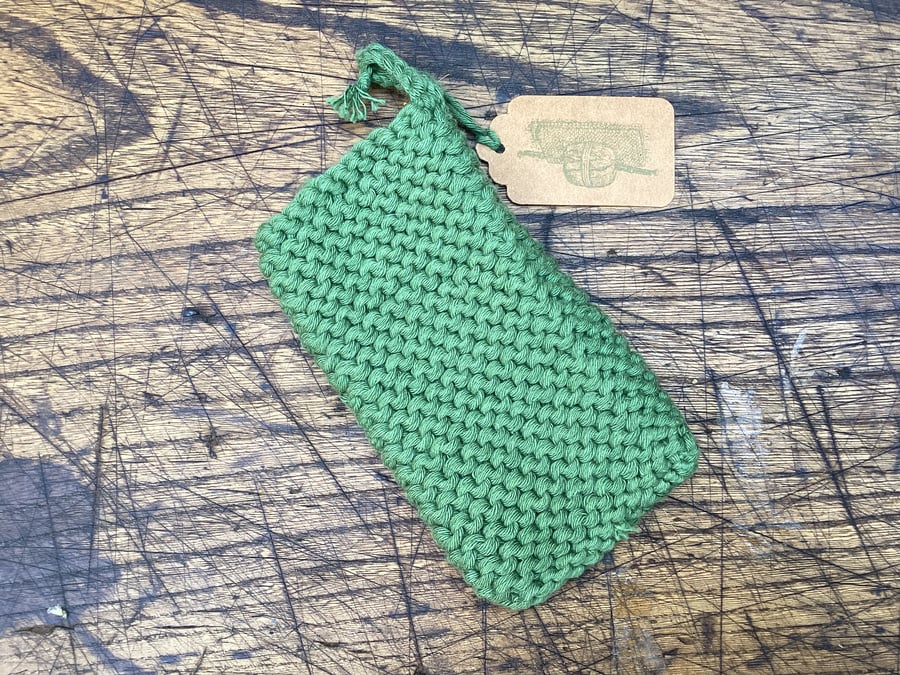 Knitted phone sleeve or glasses case - Folksy