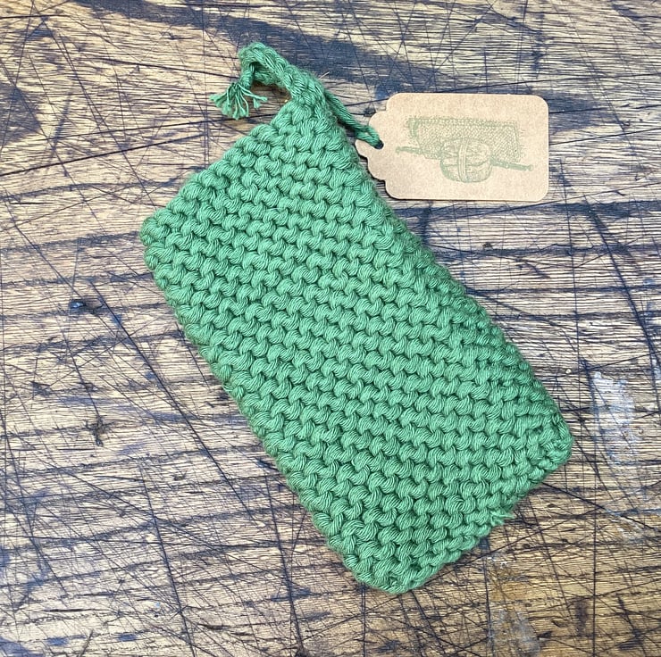 Knitted phone sleeve or glasses case - Folksy