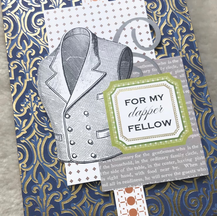 Luxury Handmade 3D Gentleman Birthday Card - Folksy