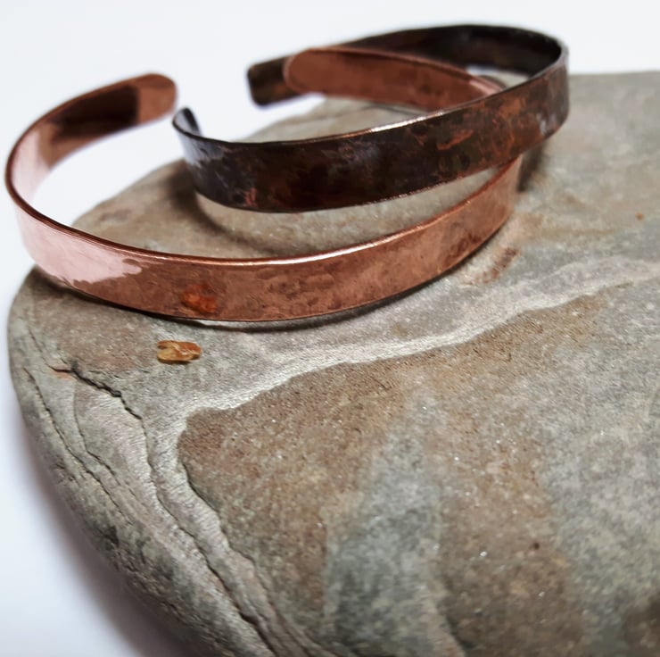 Child's Copper Cuff Bangle, Hammered - Folksy
