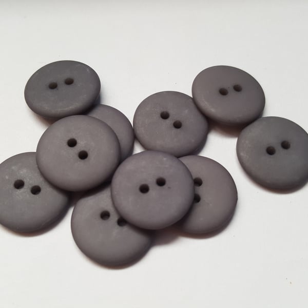 10 x 2-Hole Resin Buttons - Matte - Round - 18m... - Folksy