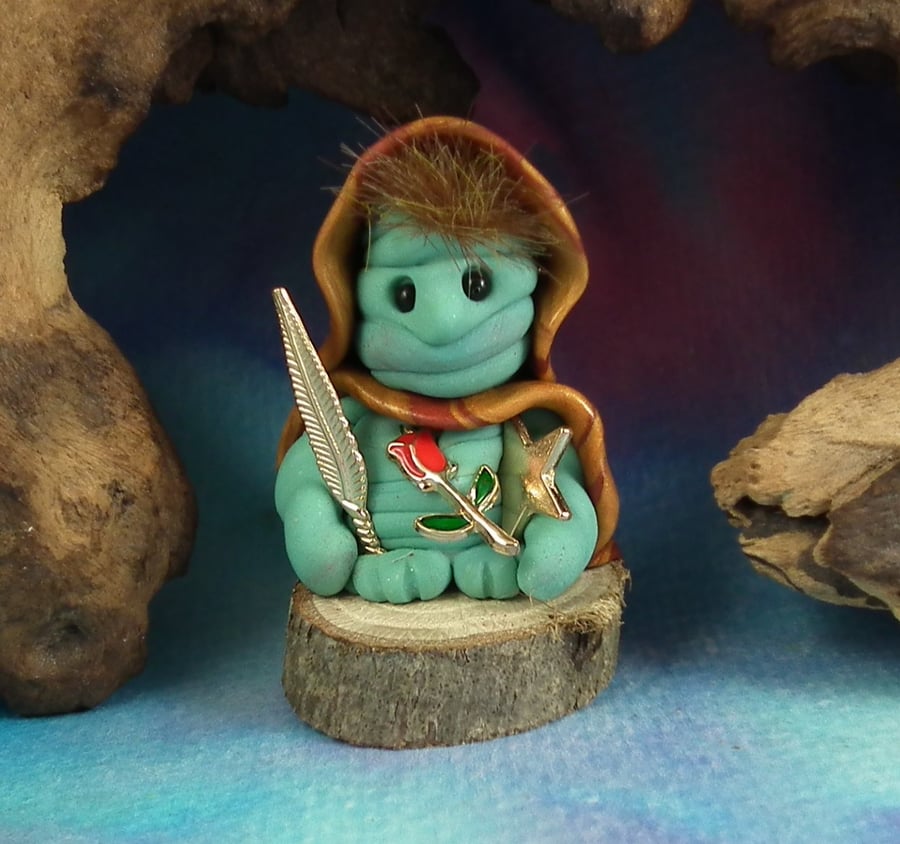 Tiny scavenging Earth Troll 'Lenni' 2" OOA... - Folksy
