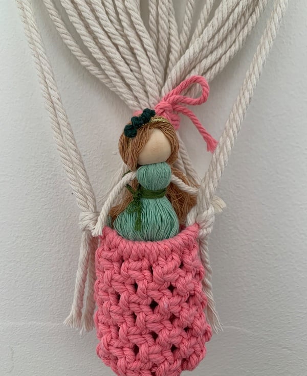 Macrame Wall Hanging, Air Balloon, Bedroom, Nur... - Folksy