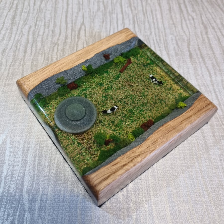 UFO Diorama Coaster - Folksy