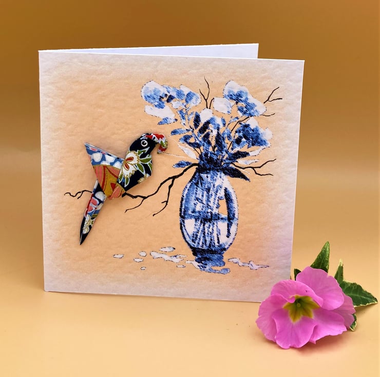 Unique Greetings Card, Hand Folded Colourful Or... - Folksy