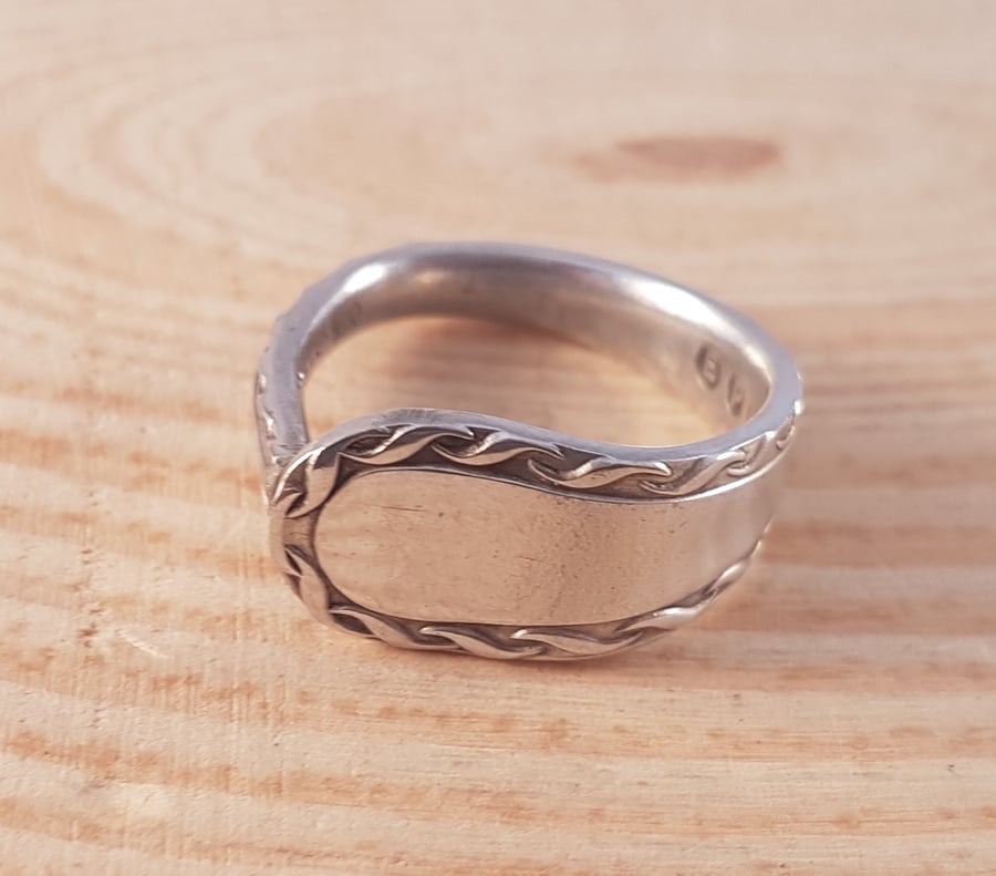 Silver Plated Upcycled Ribbon Handle Ring SPR05... - Folksy