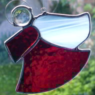 CHRISTMAS STAINED GLASS ANGEL - Folksy