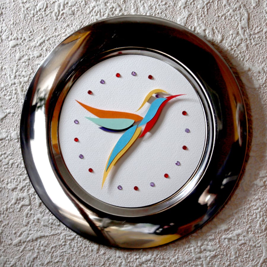 HUMMINGBIRD PAPER SCULPTURE PLATE - Folksy