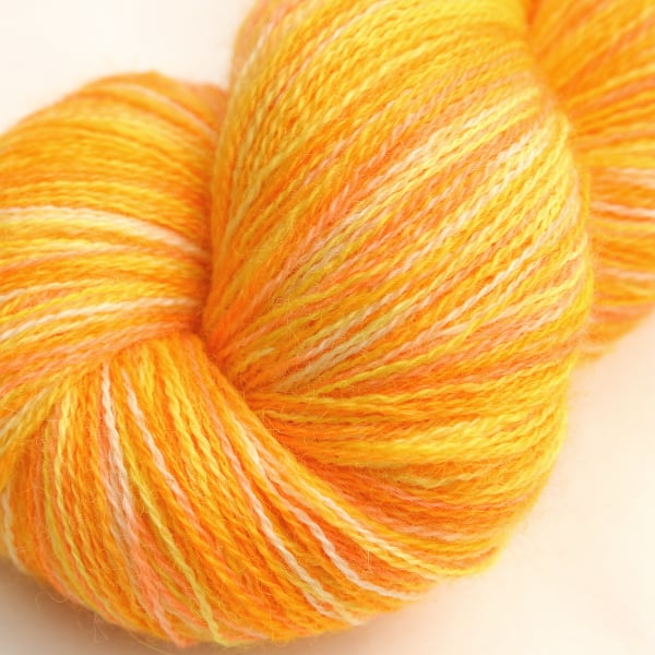 SALE Mango Sorbet - Bluefaced Leicester lacewei... - Folksy