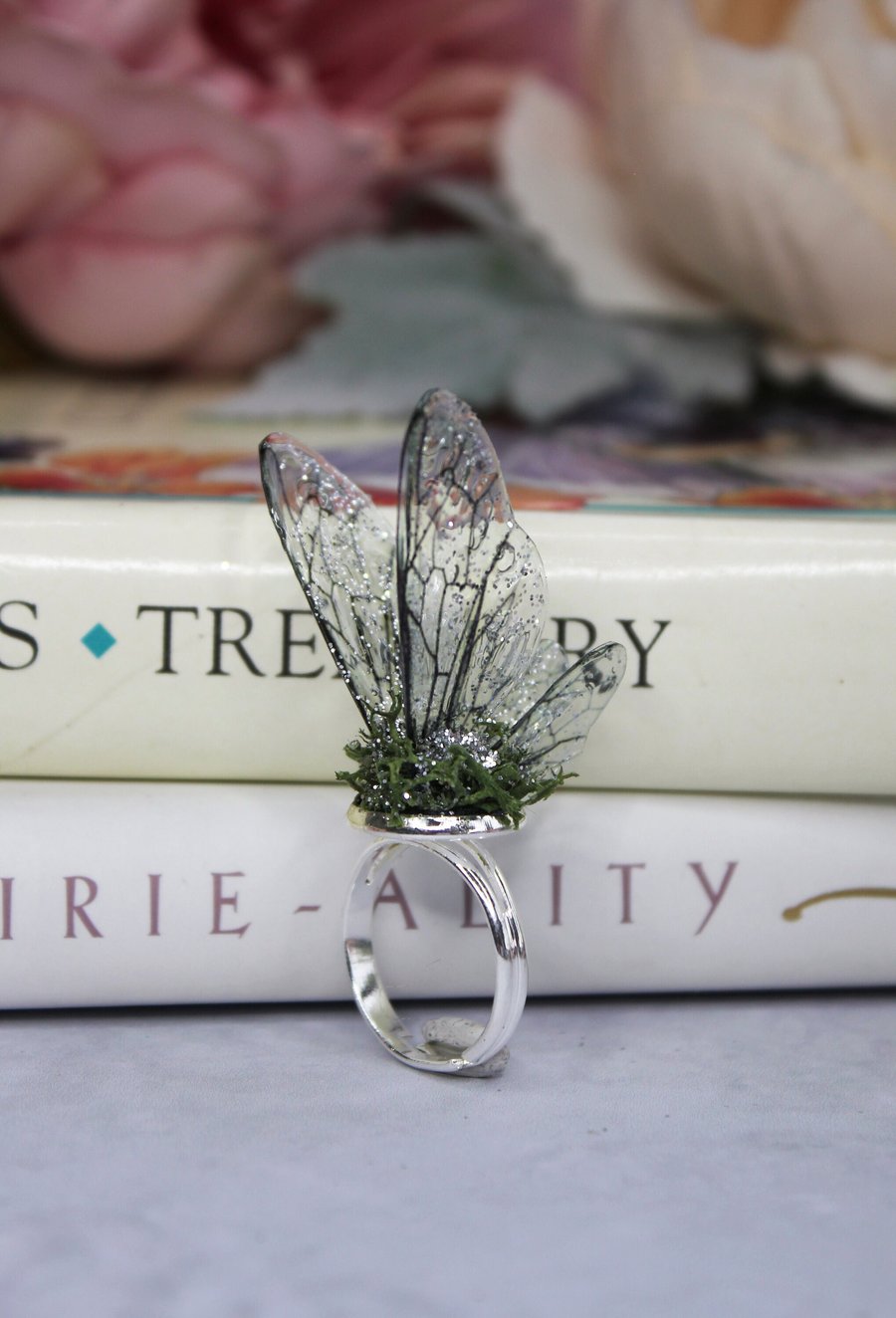 Magical Beautiful Soft Silver Sparkle Bee Sprit... - Folksy