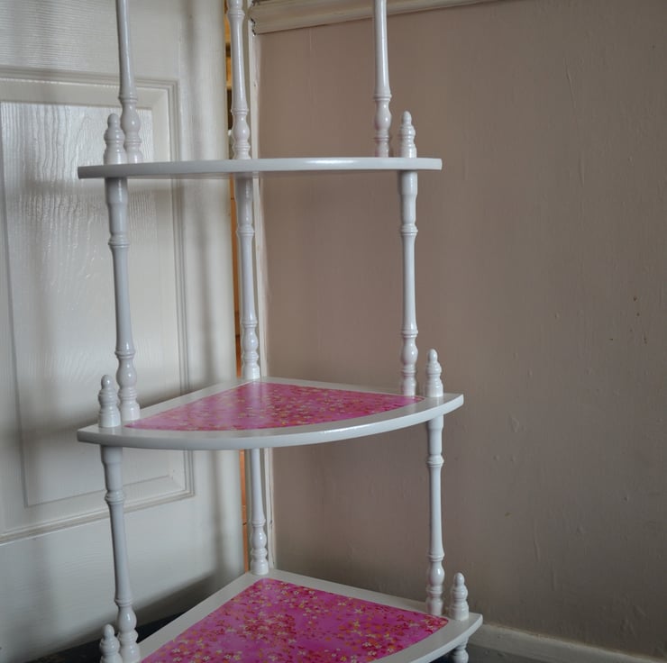 Shabby chic upcycled shelf unit - Folksy