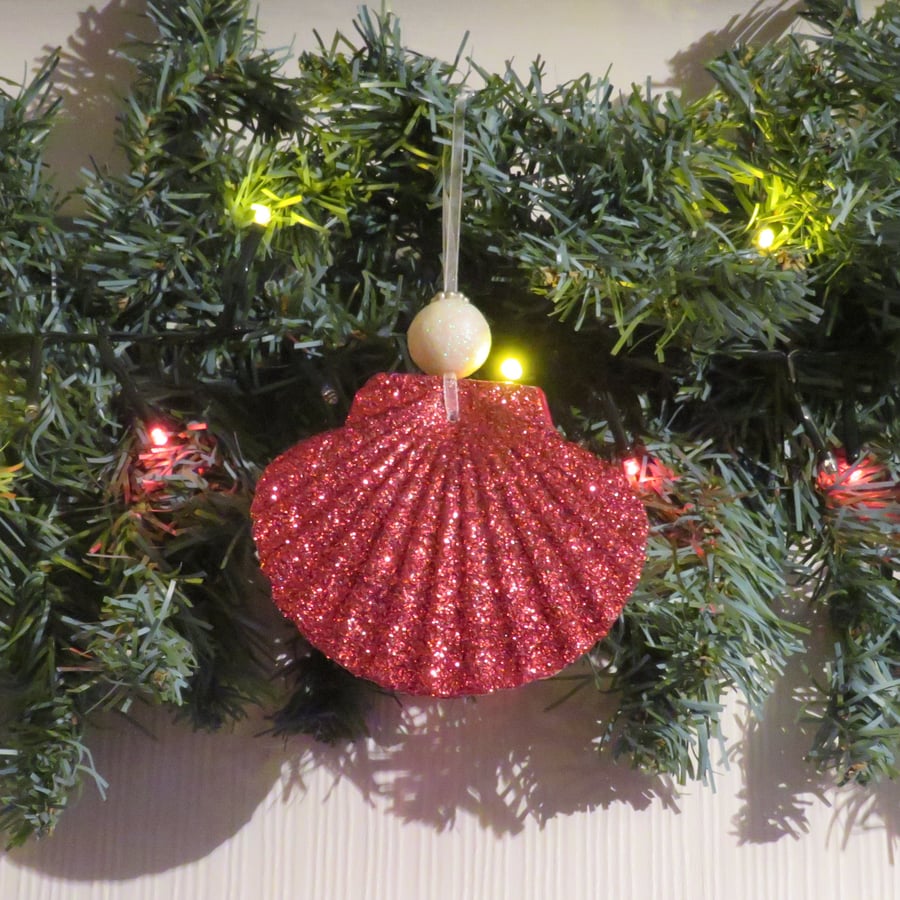 Cute handmade flat shell guardian angel for Xma... - Folksy