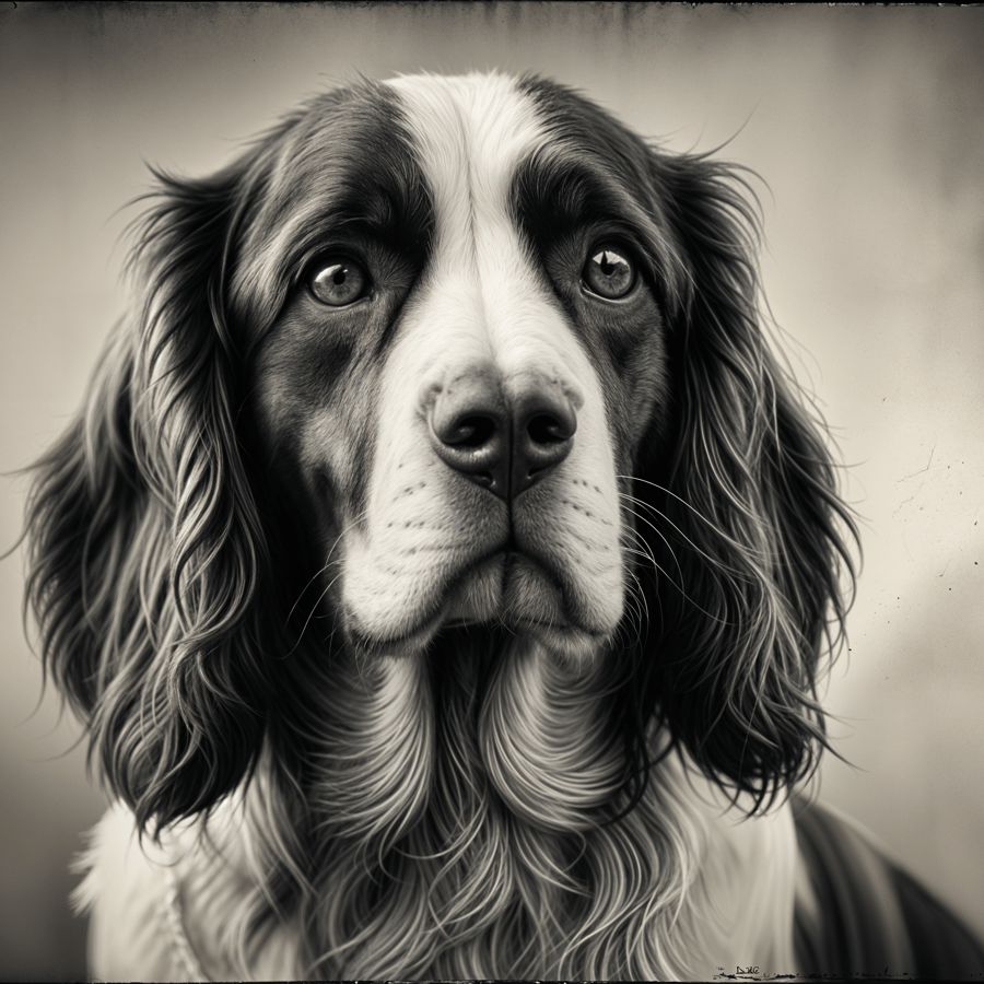 Springer Spaniel Full face portarit done in 3D ... - Folksy