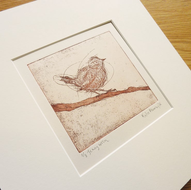 WREN PRINT - Bird Art - Bird Print - Handmade S... - Folksy