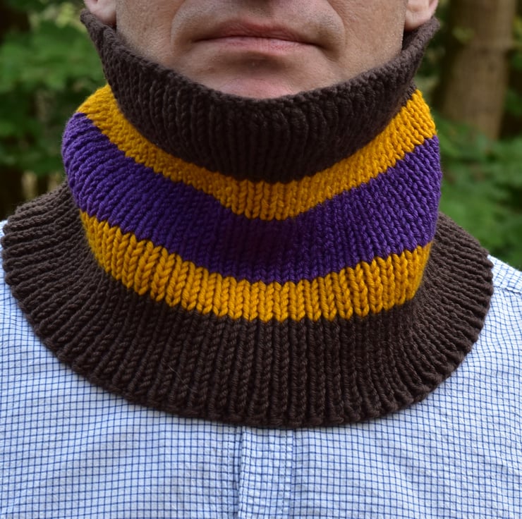 Merino Wool Neck Warmer - Handmade Knitted Snoo... - Folksy