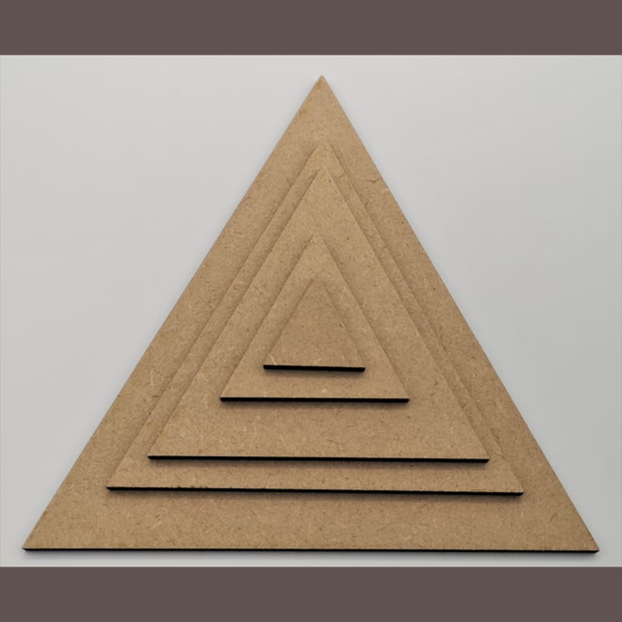 MDF Triangles, Wooden Crafting Blanks, Craft S... - Folksy