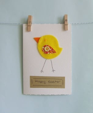 Easter card. Handmade with your own message - Folksy