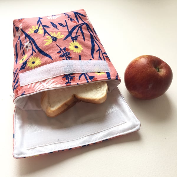 Reusable snack bag square base - Folksy