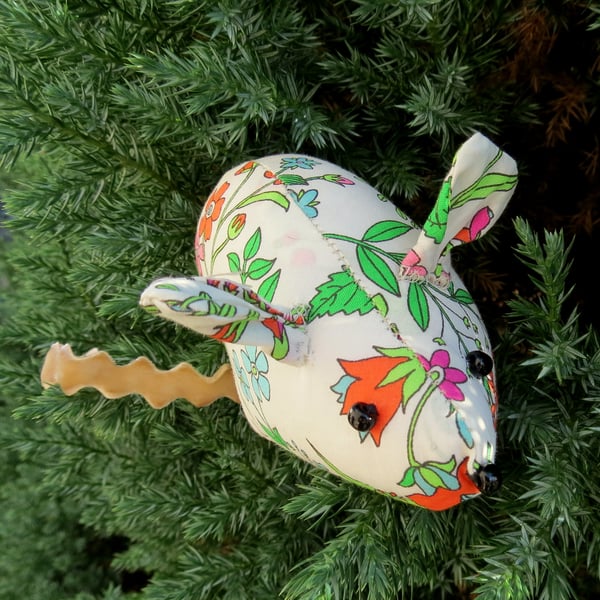 A field mouse pin cushion, made from Liberty La... - Folksy