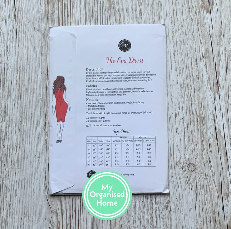 Eliza M Eva dress sewing pattern, sizes 10-20 -... - Folksy