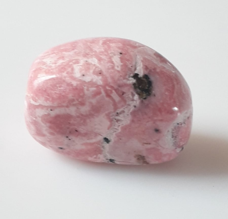 Large Rhodonite Tumblestone Peru ref 1 - Folksy