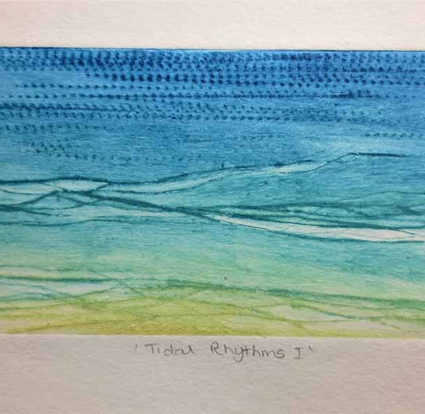 Original drypoint print inspired by the rhythms... - Folksy