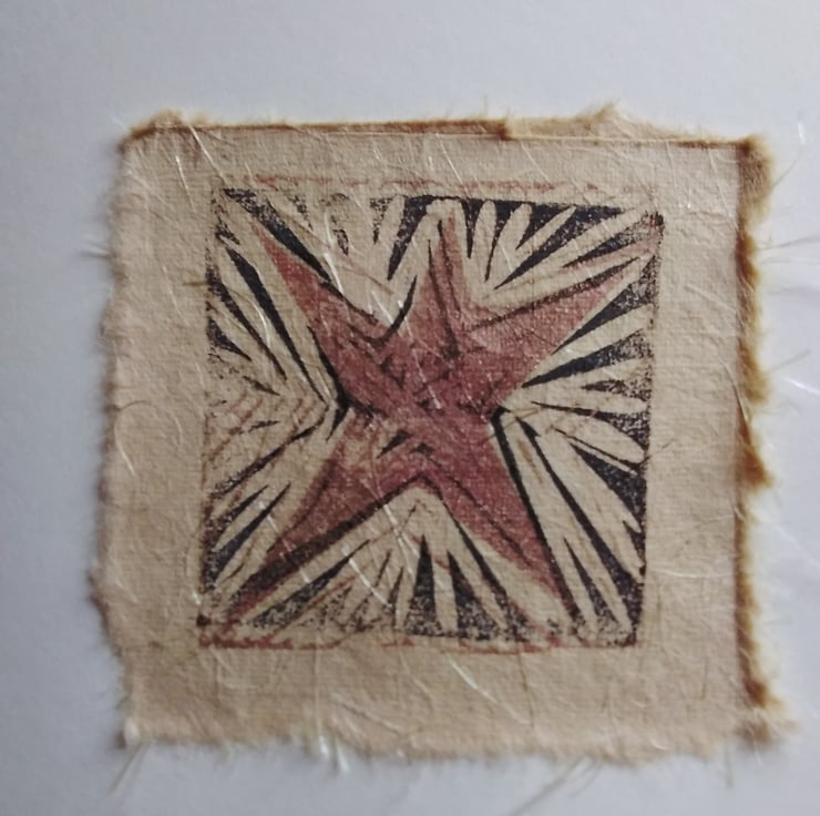 Pack of 3 Starburst Cream Cards - Folksy