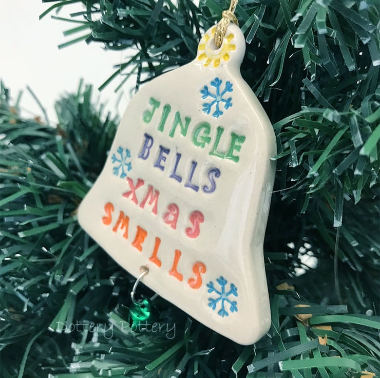 Jingle Bells Xmas Smells miserable Christmas po... - Folksy