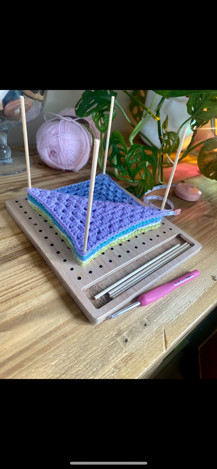 Crochet blocking board for blocking crochet gra... - Folksy