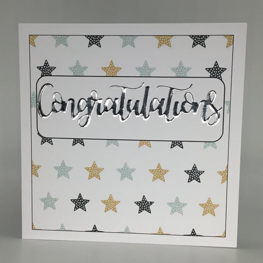 Star Congratulations Card - Folksy