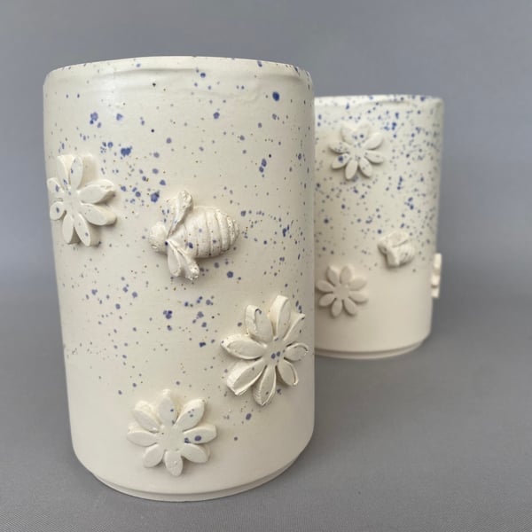 Blue Rain sippy cups - Folksy