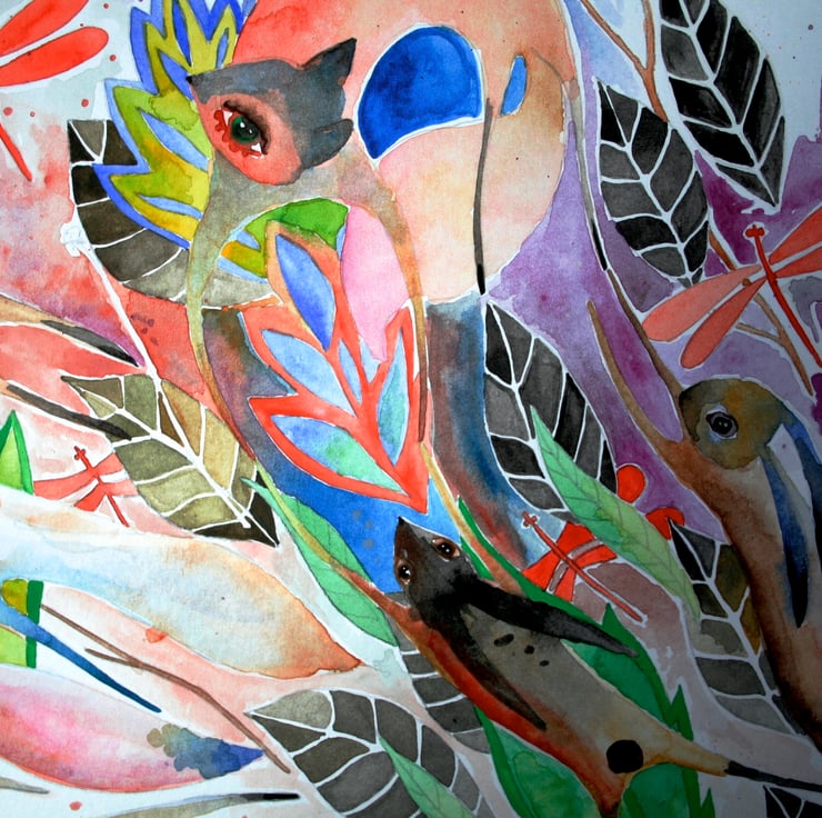 Wild Dance in the Wind - Original Watercolour P... - Folksy