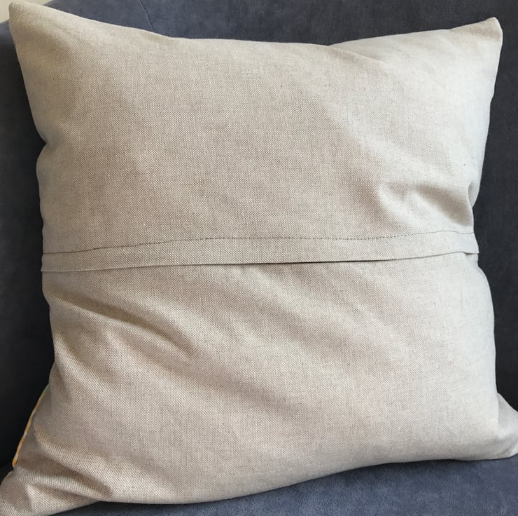 Crazy patchwork cushion in bright, sunny colours - Folksy