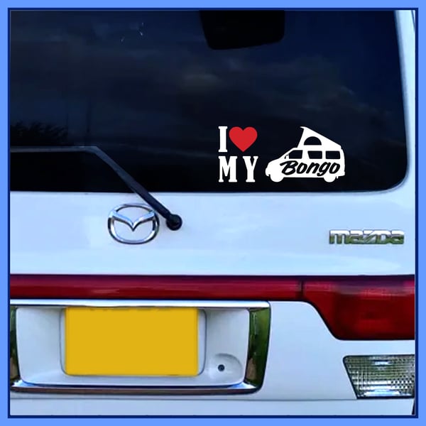 I Love My Bongo, New York Style Vinyl Decal - Folksy