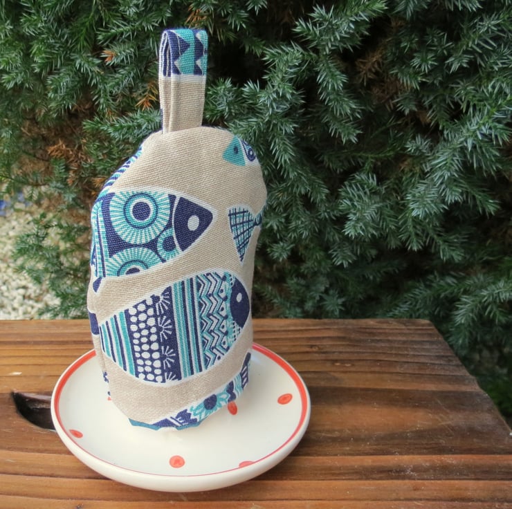 Blue fish. A whimsical egg cosy. For the best... - Folksy