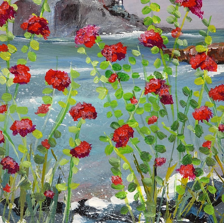 A Mounted, Original Painting of Bass Rock, Scot... - Folksy