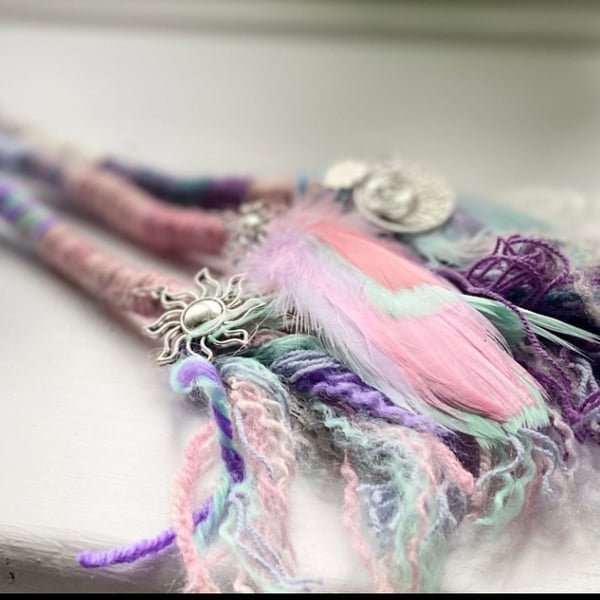 Paste dreadlock hair wrap, one single ended dread - Folksy