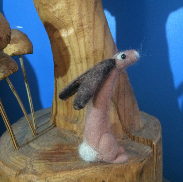 Needle Felted Hare - Folksy