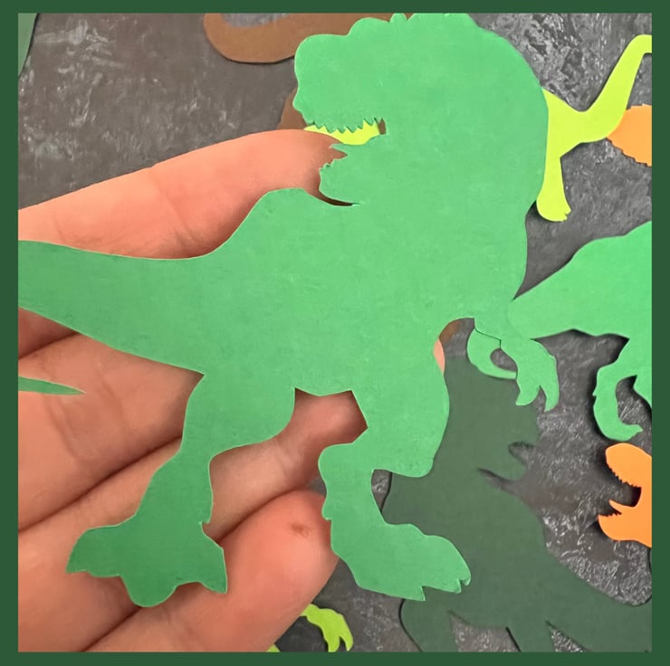 Dinosaur Die Cuts, Custom Paper Shapes, Fun Scr... - Folksy