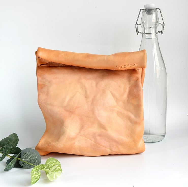 Leather Lunch Bag - Folksy