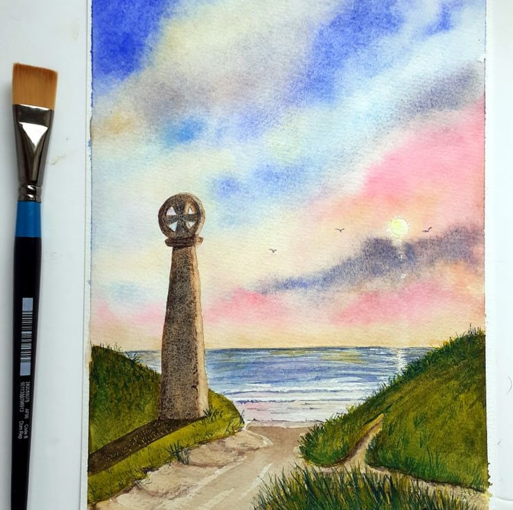 Original watercolour painting of a Mystical Cor... - Folksy