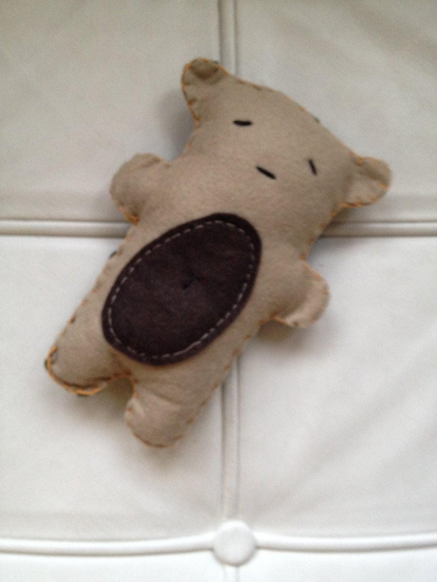 Micro mini felt bears - Folksy
