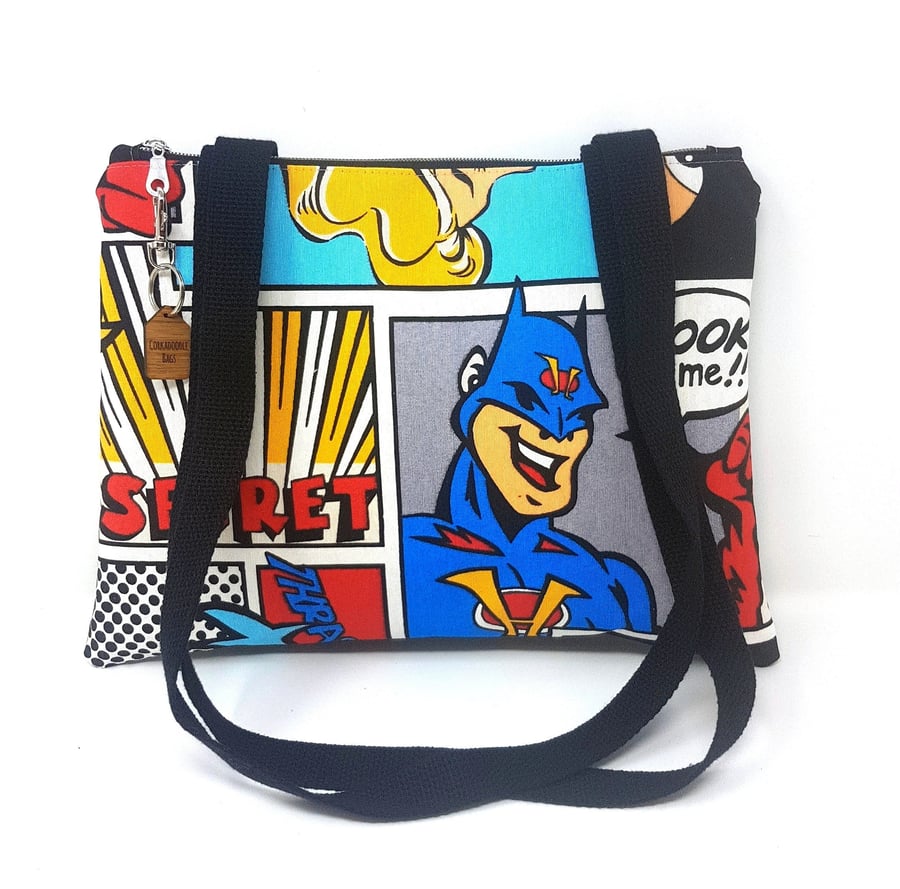 Superhero Comic Strip Shoulder Bag - Folksy