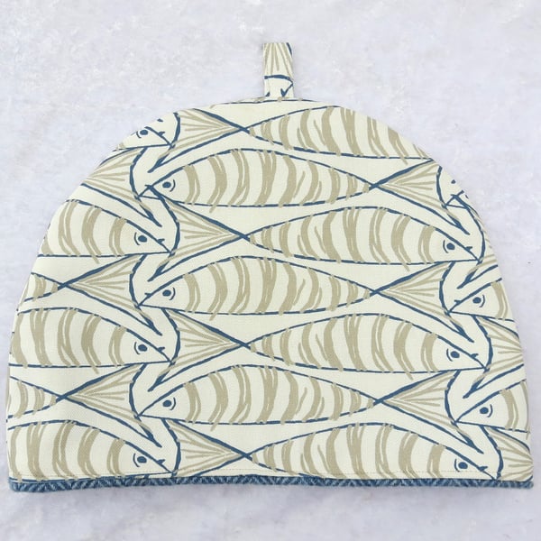 Tea cosy, to fit a 3 cup teapot, nautical, fish - Folksy