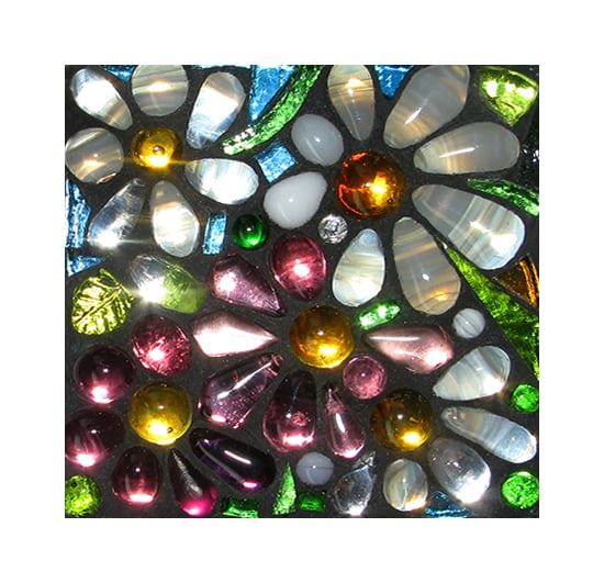 'Daisy Day' - Stained glass Mosaic Artwork - Folksy