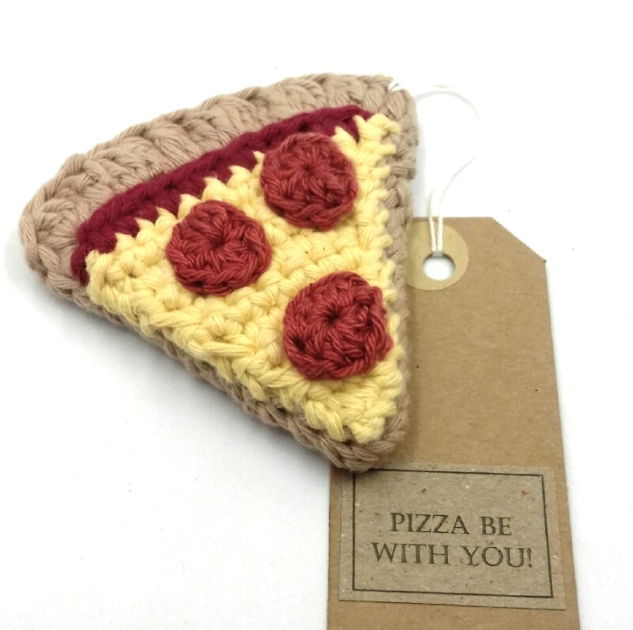 Reserved for Barbara Crochet Pizza Slice - Folksy