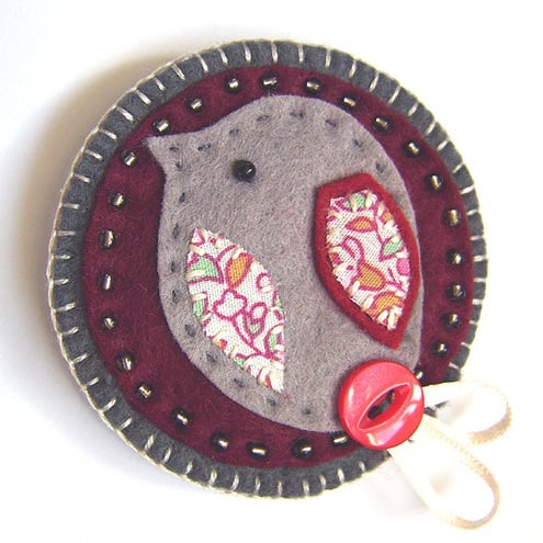 Bird Brooch - Folksy