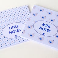 Notebooks Set of Two,In 'Blue Bird' Prints,Hand... - Folksy