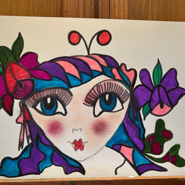 Fairy Drawing - Folksy